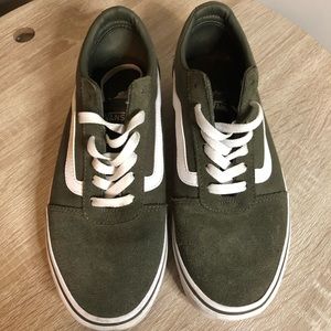 Vans | Shoes | Olive Green Vans | Poshmark